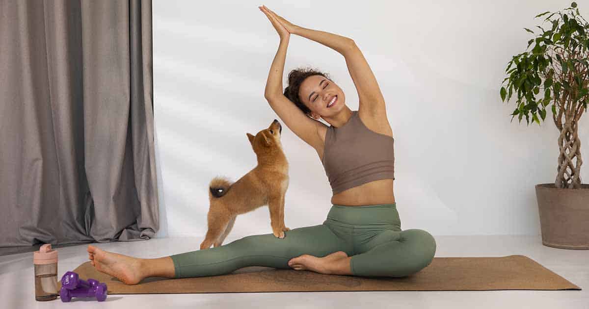 Current Pets Yoga Prague classes: Unique yoga with puppies